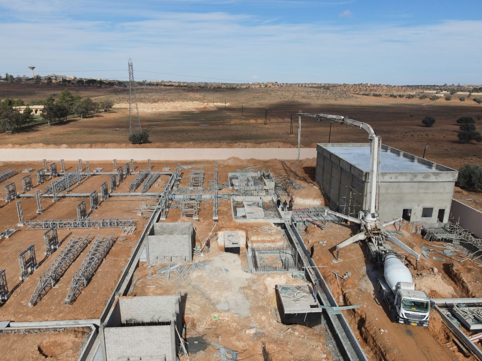 Work continues on the Yefren power substation project - Libya Energy